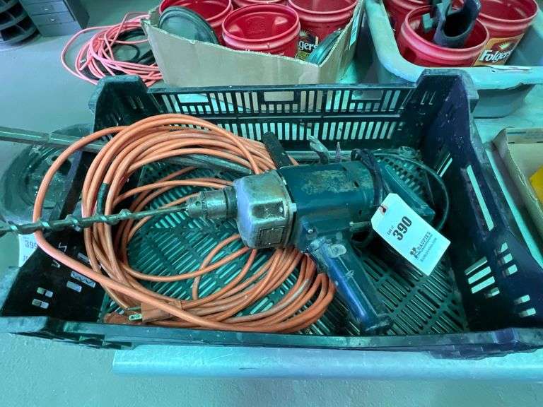 1/2" Electric Drill & Drop Cord - Kraupie's Real Estate & Auctioneers