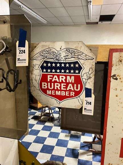 Farm Bureau Sign, 15" x 15" - Kraupie's Real Estate & Auctioneers