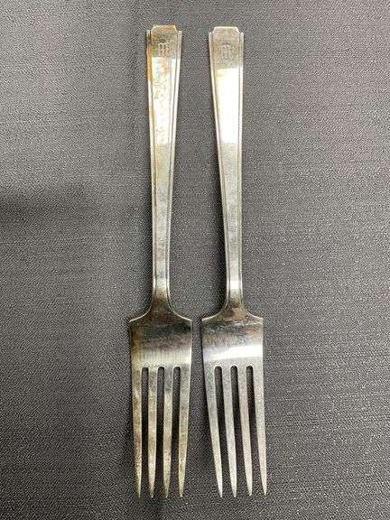2 Sterling Silver Forks -111.35g - Kraupie's Real Estate & Auctioneers