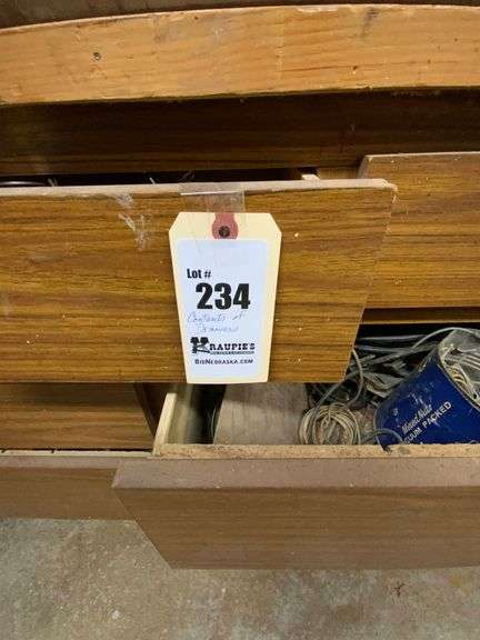 Contents of 4 Drawers - Wood Shop Miscellaneous - Kraupie's Real Estate & Auctioneers