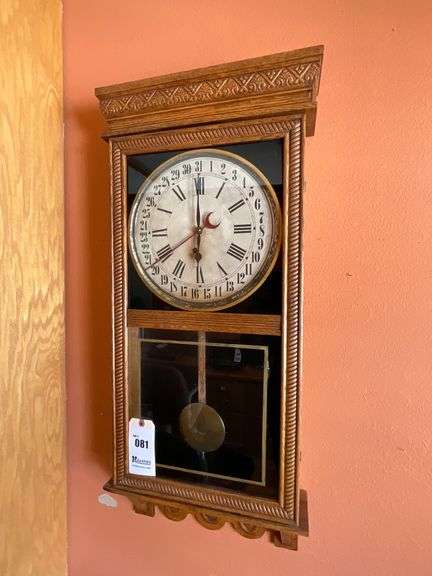 Vintage Ingraham Pendulum Clock with Key - Kraupie's Real Estate ...