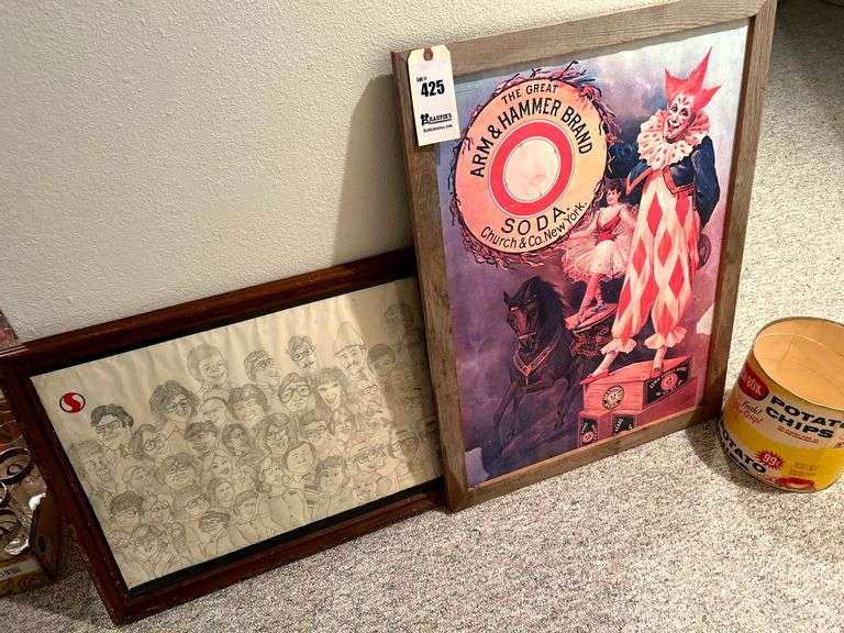 Vintage Arm & Hammer Brand Advertising Poster, 25"l x 33"w - Kraupie's ...