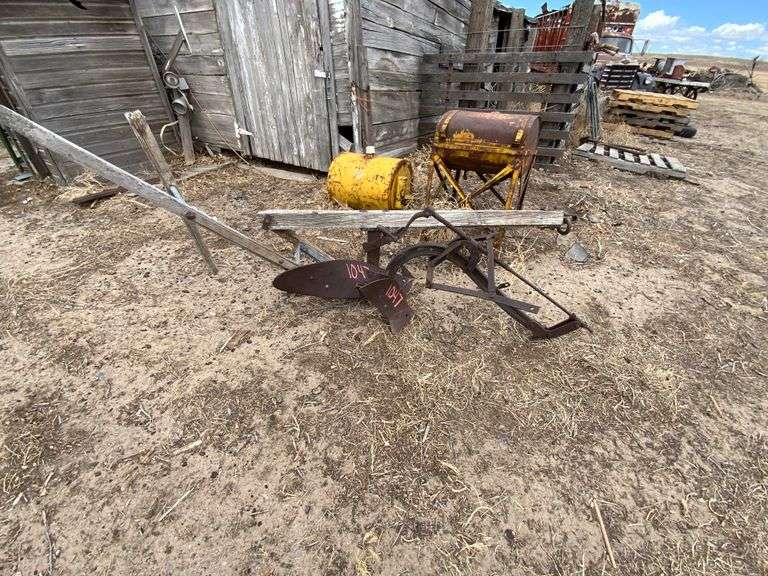 Walk Behind Sod Plow and One Way Plow - Kraupie's Real Estate & Auctioneers