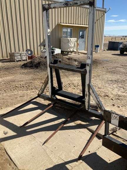 Hay Head for 920 Payloader - 4 Tine - Kraupie's Real Estate & Auctioneers