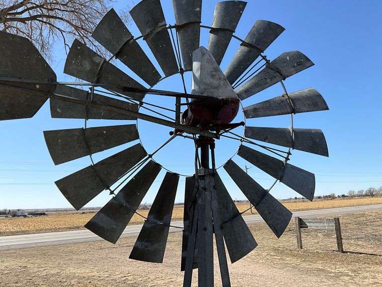 Aermotor 6' Windmill head, Tail and Motor with Tower - Kraupie's Real ...