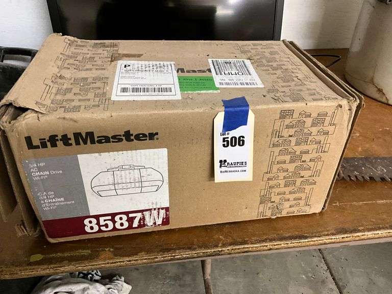 Lift Master 8587W, 3/4 Hp. Chain Drive Garage Door Opener, NIB ...