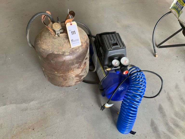 Propane Tank Air Bubble, Campbell Hausfeld 110V Air Compressor ...