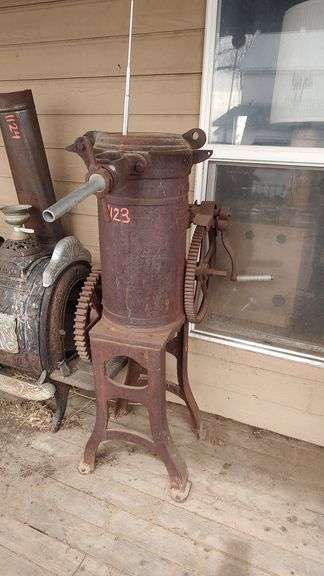 J.E. Smith's Sons Co. No. 54 Hand-crank Lard Press/Sausage Stuffer ...