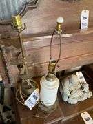 2 Lamps, Weather Vane Lamp, & Milk Glass Lamp - Kraupie's Real Estate ...
