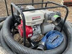 Honda WT30X Trash Pump on Trailer - Kraupie's Real Estate & Auctioneers
