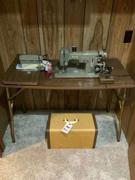Necchi Portable Sewing Machine with Table - Kraupie's Real Estate ...