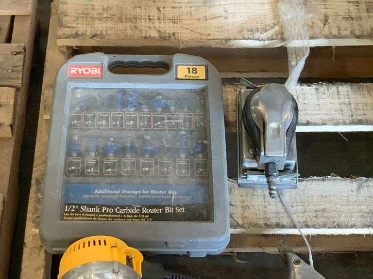 DeWalt Router & Bits, Powermate Sander, Cummins Nibbler & Hand Tools ...