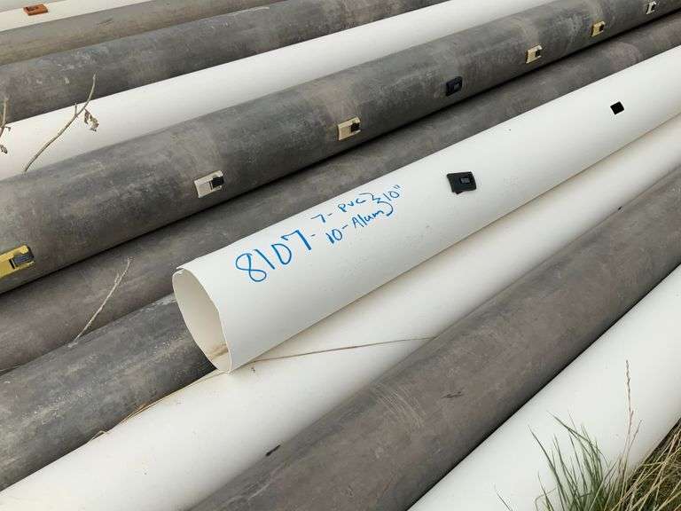 10" Gated Pipe, 7 PVC Pipes, 10 Alumn. Pipes, Sold All For One Money ...