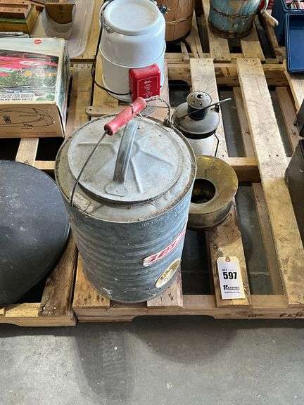 Old Water Cooler, Spittoon, Lantern & Milk Pasteurizer - Kraupie's Real ...