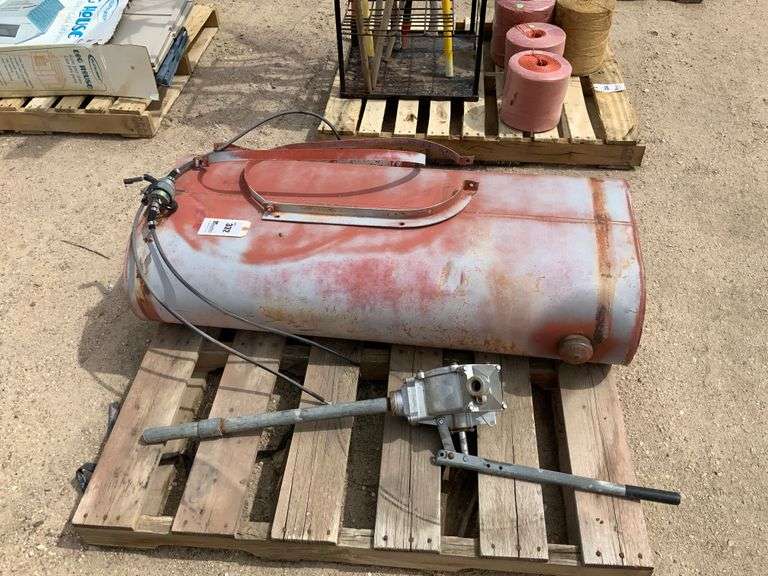 Old Combine Fuel Tank with Brackets & Hand Fuel Pump - Kraupie's Real ...