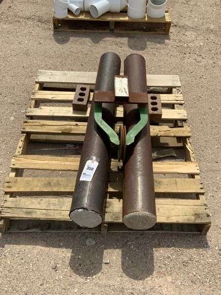 Concrete Filled Steel Post & Hang-on Snatch Block Pulley for a Winch ...