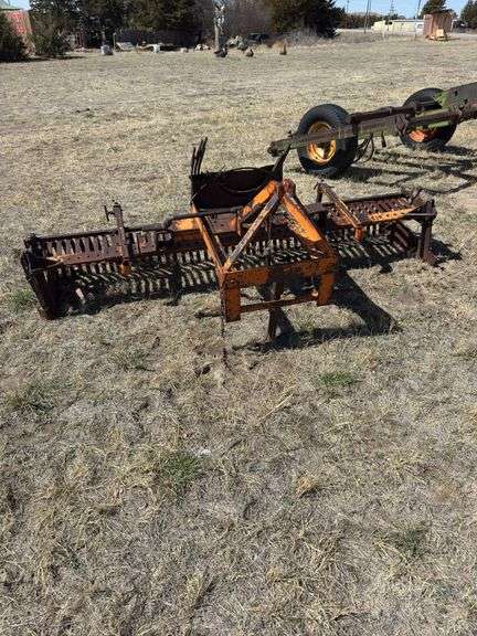 York 3 pt. 8’ Rock Rake, No Guage Wheels on Rear - Kraupie's Real ...