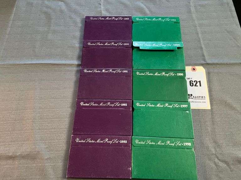 1989-1998 US Coin Proof Sets - Kraupie's Real Estate & Auctioneers
