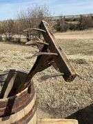 Old Whiskey Barrel with 2 Antique Hand Made Rakes, Very Unique ...