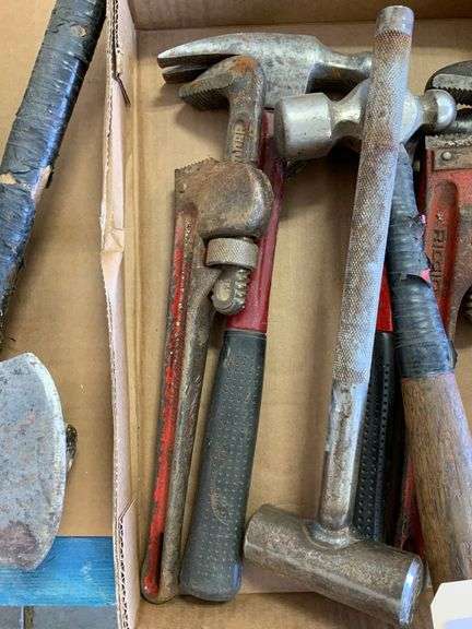 Pipe wrenches and hammers - Kraupie's Real Estate & Auctioneers