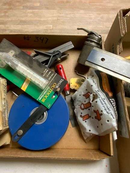 2 Boxes of Misc. Tools & Other Items. - Kraupie's Real Estate & Auctioneers
