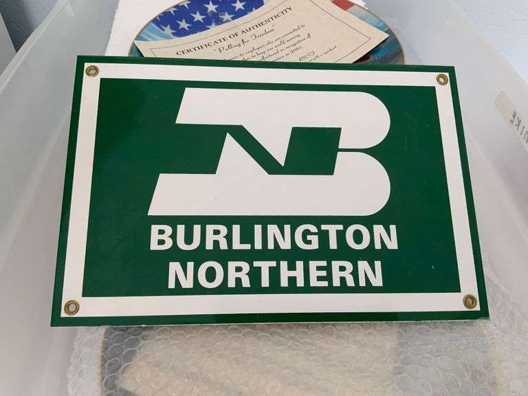 RR memorabilia, metal signs, plates, pictures - Kraupie's Real Estate ...