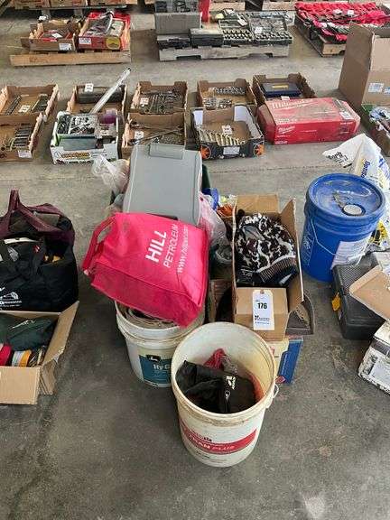 Large Group Shop Rags and Gloves - Kraupie's Real Estate & Auctioneers