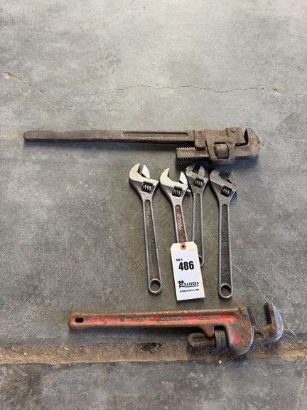 2 pipe wrenches, and 4 Crescent wrenches - Kraupie's Real Estate ...