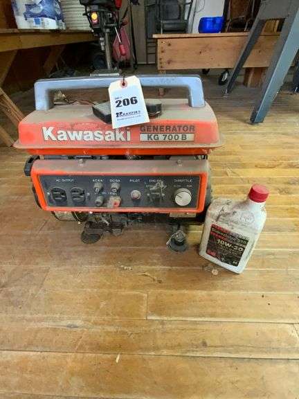 Kawasaki KG 700 B Generator - Kraupie's Real Estate & Auctioneers