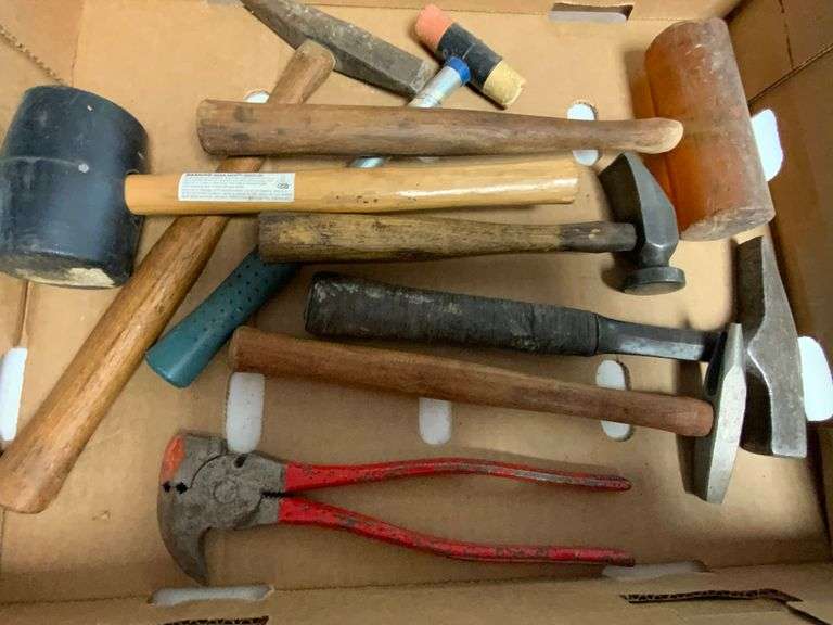 Assorted Hammers & Mallets, Fence Pliers - Kraupie's Real Estate & Auctioneers