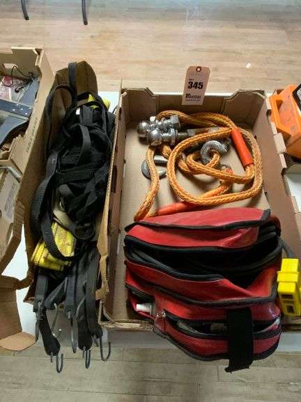 Tow Rope, Bunge Straps, & Ropes, Balls for Hitches, Bag with Jumper ...