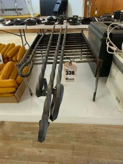 Grill for Wood Fire with Fire Rods - Kraupie's Real Estate & Auctioneers