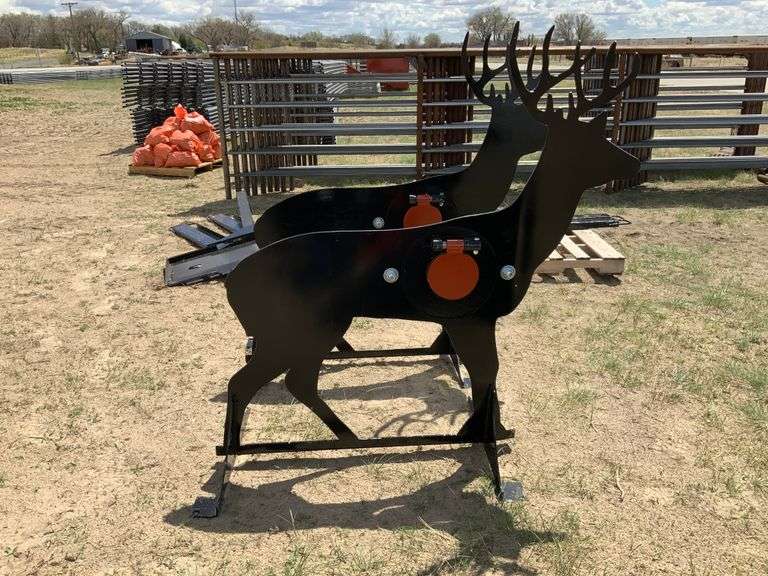 3/8" AR500 Steel Deer Shooting Target - Kraupie's Real Estate & Auctioneers