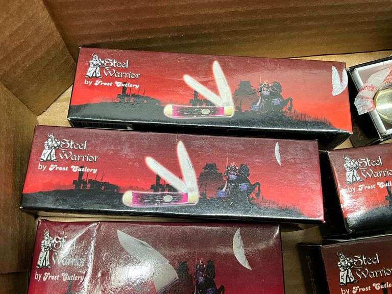 11 Frost Cutlery Steel Warrior Pocket Knives - Kraupie's Real Estate ...