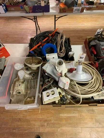 3 Boxes Electrical Wires, Art Deco Ceramic Scones, Cables - Kraupie's ...