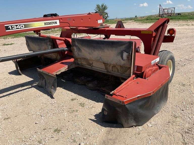Hesston 1340 Pull-Type Rotary Swather, 13.5’ - Kraupie's Real Estate ...