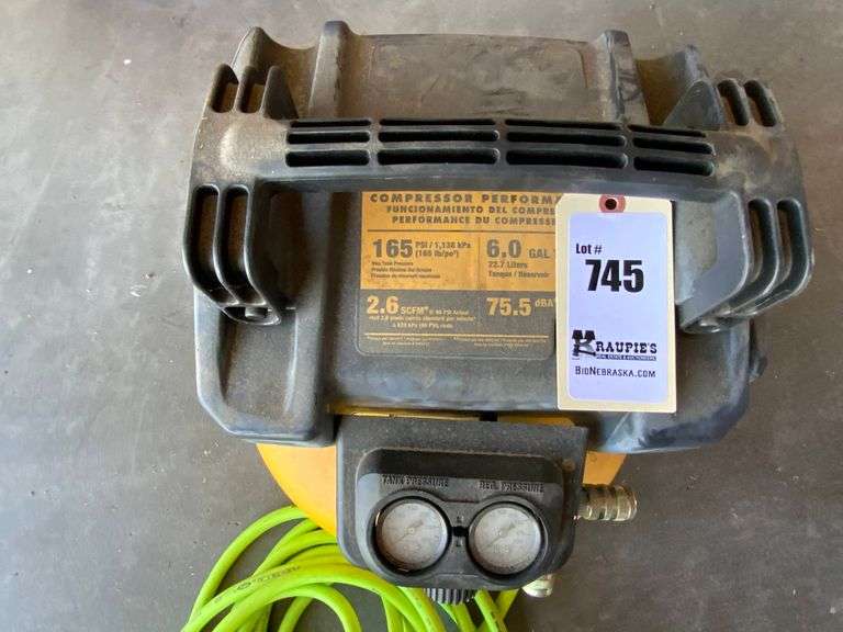 Dewalt Air Compressor - Kraupie's Real Estate & Auctioneers