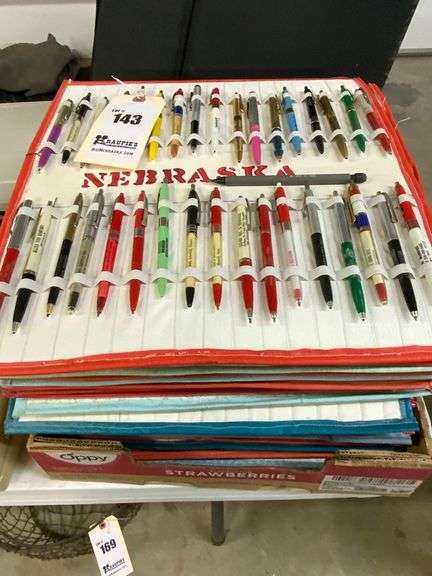 Large Collection of Ink Pens from Local Towns & Businesses - Kraupie's ...