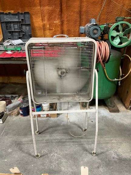 20" Box Fan on Wheels - Kraupie's Real Estate & Auctioneers