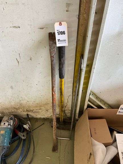 Sledge Hammer, Large Crowbar and Hook - Kraupie's Real Estate & Auctioneers