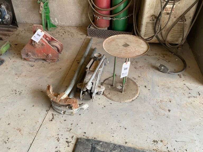 2 Ton Floor Jack, Conduit Benders - Kraupie's Real Estate & Auctioneers