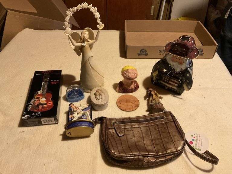 Elvis ornaments, Willow tree box, Foundations - Legacy Auction Company