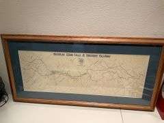 Waterloo Cedar Falls northern railroad map print - Legacy Auction Company