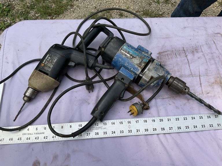 Three eights and half-inch electric drill’s - Legacy Auction Company