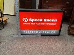 Lighted speed queen sign - Legacy Auction Company