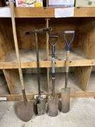 Spades and post hole digger - Legacy Auction Company