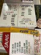 Menu signs - Legacy Auction Company