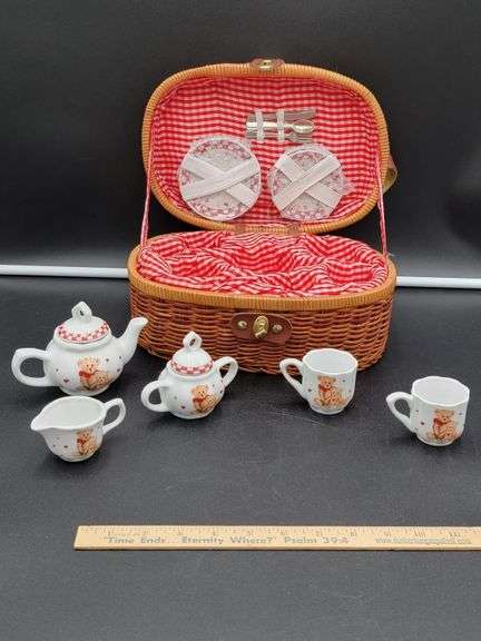 Vintage DELTON Fine China Child Size Tea Set Set - Legacy Auction Company