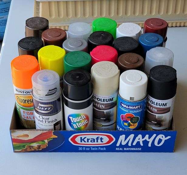 22 Cans Of Various Colors Of Spray Paint - All - Legacy Auction Company