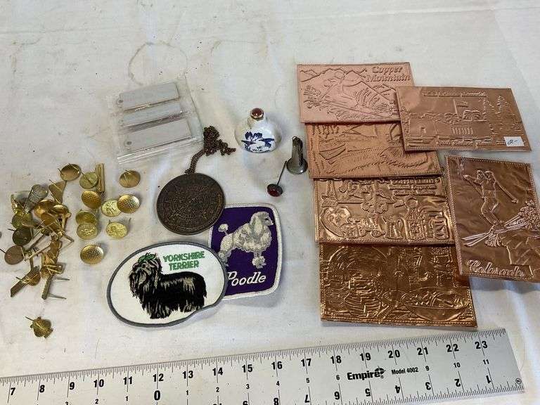 Copper postcards, patches & misc. - Legacy Auction Company